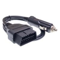 China Vauxhall Europe Car Fitment AOTAI J1962 OBDII 16Pin Male 12V OBD2 to Cigarette Lighter Adapter Extension Cable for sale