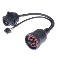 China 12V/24V Custom Assembly Overmolding Deutsch 9 PIN J1939 Male to J1939 Female and Molex 3.0 2x6 12P Housing Cable for sale