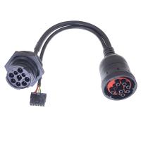 China 12V/24V Custom Assembly Overmolding Deutsch 9 PIN J1939 Male to J1939 Female and Molex 3.0 2x6 12P Housing Cable for sale
