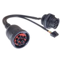 China 12V/24V Custom Assembly Overmolding Deutsch 9 PIN J1939 Male to J1939 Female and Molex 3.0 2x6 12P Housing Cable for sale