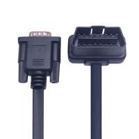 China OBD2 Extension Cable Normal Plug Material PA66 GF 12V 24V 16Pin Male To DB9 RS232 Diagnostic Vehicle Data Cable for sale