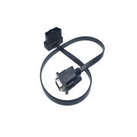 China OBD2 Extension Cable Normal Plug Material PA66 GF 12V 24V 16Pin Male To DB9 RS232 Diagnostic Vehicle Data Cable for sale