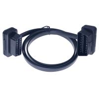 China OBD2 Extension Cable Male to Female Diagnostic Tool with PA66 GF ABS PC Normal Plug Material and Black Color for sale