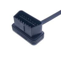 China OBD2 Extension Cable Male to Female Diagnostic Tool with PA66 GF ABS PC Normal Plug Material and Black Color for sale