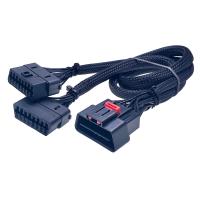 China 26AWG/24AWG/22AWG Cable Size OBDII OBD2 OBD16 Pin J1939 ELD Cable for Universal OBD2 Splitter Y Cable Normal Length 1-1.5M for sale