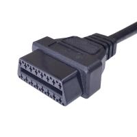 China 16PIN Right MALE TO FEMALE Y CABLE for OBD2 Diagnostic Scanner OBD Diagnostic Tool Year 1990-1996 OBD2 Splitter Cable for sale