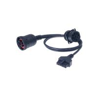 China AOTAI Overmolding Black Type 1 J1939 9PIN Deutsch Male to Female with Molex 2X5 10PIN Connector Y Splitter Cable Offer Drawing for sale