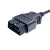 China Cable size 1M 16 pin OBD OBDII OBD2 Splitter Y type Cable J1962 Male to Dual Female Cable For GPS Tracking Device for sale