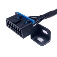 China Cable size 1M 16 pin OBD OBDII OBD2 Splitter Y type Cable J1962 Male to Dual Female Cable For GPS Tracking Device for sale