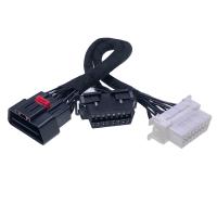 China Offer Drawing Custom J1962 Car OBD II 16 Pin OBDII Y Splitter Extension Wire Harness OBD2 16pin Diagnostic Adapter Cable for sale