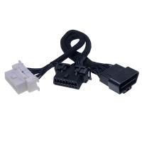 China Offer Drawing Custom J1962 Car OBD II 16 Pin OBDII Y Splitter Extension Wire Harness OBD2 16pin Diagnostic Adapter Cable for sale