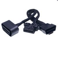 China Offer Drawing Custom J1962 Car OBD II 16 Pin OBDII Y Splitter Extension Wire Harness OBD2 16pin Diagnostic Adapter Cable for sale