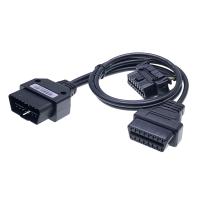 China TOYOTA 1 TO 2 Y Female Splitter Extension Auto Car Connector Extension Cable 1M Cable Size 200 SX S13 OBDII OBD2 16 Pin for sale