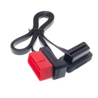 China 180cm AOTAI OBD Slim Extension Cable Right Angle OBD-II Male to Female Flat Cable for Car Diagnostic for sale