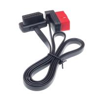 China 180cm AOTAI OBD Slim Extension Cable Right Angle OBD-II Male to Female Flat Cable for Car Diagnostic for sale