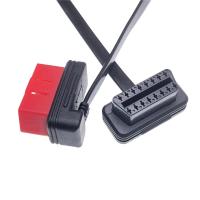 China 180cm AOTAI OBD Slim Extension Cable Right Angle OBD-II Male to Female Flat Cable for Car Diagnostic for sale