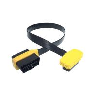 China Universal Auto Car OBD2 Flat Extension Cable OBD M/F pass-thro Adapter to Female Splitter with AOTAI 16Pin and 12V AOTAI for sale