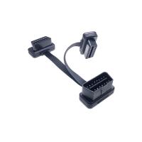 China 02 E10 Pins Plating Nickel/Golden AOTAI 16Pin 9PIN OBD2 Flat Extension Cable 1 To 2 Female Splitter Auto Car Diagnostic Tool for sale