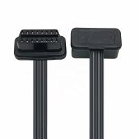 China Black PVC/ABS AOTAI OBD2 Extension Cable 16 Pin Male To Female OBD2 for Vehicle Diagnostics for sale