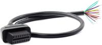 China 12V AOTAI 16 Pin J1962 OBD2 OBD-II Female Connector Voltage 12V Length 1m Extension Open Plug Wire Cable Cord Pigtail for sale