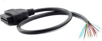 China 12V AOTAI 16 Pin J1962 OBD2 OBD-II Female Connector Voltage 12V Length 1m Extension Open Plug Wire Cable Cord Pigtail for sale