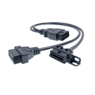 China 1M PVC OKI Technic Material OBD OBD2 OBDII 16Pin 12V 24V Y Cable for Personalized Customization for sale