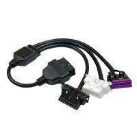 China OBD-II Port Replicator Cable 1 Male to 3 Female Extension Cable for OBD Splitter and 3 OBD Ports PA66 GF Material REKORD D for sale