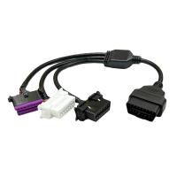China OBD-II Port Replicator Cable 1 Male to 3 Female Extension Cable for OBD Splitter and 3 OBD Ports PA66 GF Material REKORD D for sale