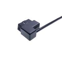 China Black OBD Diagnostic Tool Custom 16 PIN Male Female J1962 Right Angle OBD ll OBD 2 OBD2 OBD II OBDII Connector Extension Cable for sale