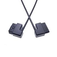 China Black OBD Diagnostic Tool Custom 16 PIN Male Female J1962 Right Angle OBD ll OBD 2 OBD2 OBD II OBDII Connector Extension Cable for sale