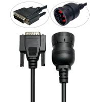 China Industrial-Grade Normal Plug Material PA66 CF ABS PC -20-80°C Diesel Laptops 6-Pin Diagnostic Cable for Noregon DLA 2.0 for sale