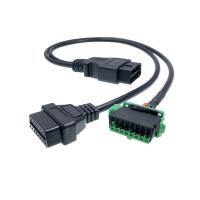 China OBD2 OBDII Y Cable 16 Pin Male to Female Splitter Extension for PSA Car Diagnosis Extension for sale