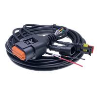 China Green J1939 9pin Connector To 2Pin Way Waterproof Wire 1.5mm Series Terminal Connector Splitter Cable with 1-1.5m Length for sale