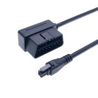 China 20AWG/24AWG/26AWG/28AWG Wires AOTAI OBD-II OBD Female to DC Cable 16PIN J1962 Extension Cable with Nickel/Golden Plating for sale