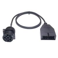 China OEM/ODM Service 12 Pin to OBD OBD2 OBDII J1939 9pin DLC 16 Pin Car Diagnostic Adapter Cable for GM Daewoo for sale