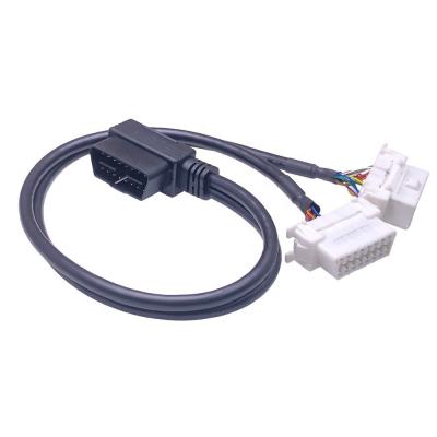 China AOTAI OBD2 Y Splitter Cable Snap In Mount OBDII Fits for Toyota Mazda Nissan GPS Be Customized for sale