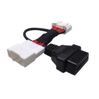 China PA66 GF Plug OBD2 Diagnostic Cable for Tesla Model S/X 2021 20 Pin OBDII Adapter Harness Customizable Pin-out for sale