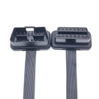 China OBD2 Cable Low Profile Male to Female Pass Through OBDII Extension Cable for Diagnostic Tools Coder reader from 1-16pin Pins QTY for sale