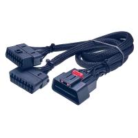 China 26AWG 16C OBD II Splitter Extension Y Cable J1962 for GPS Tracking Car Scanner OBD2 Diagnostic Tool for sale