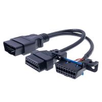 China 26AWG 16C OBD II Splitter Extension Y Cable J1962 for GPS Tracking Car Scanner OBD2 Diagnostic Tool for sale