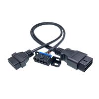 China Professional OBD OBDII Cable Car Diagnostics Y Splitter Male to Female Cable for Opel PVC/ABS Temperature -20- 80degree for sale