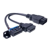 China Professional OBD OBDII Cable Car Diagnostics Y Splitter Male to Female Cable for Opel PVC/ABS Temperature -20- 80degree for sale