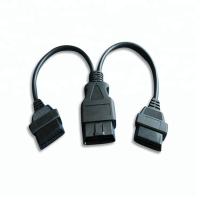 China 50cm 50cm/custom OBD 2 OBDII OBD2 Y Splitter Cable Male to Female Extension Cable Offer Drawing Customizable Length for sale