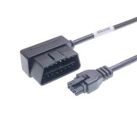 China 24v OBD2 Male Connector with MOLEX Connector OBD2 Flat Cable Featuring ABS/PVC Material and Pins Plating Nickel/Golden for sale