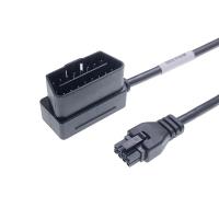 China 24v OBD2 Male Connector with MOLEX Connector OBD2 Flat Cable Featuring ABS/PVC Material and Pins Plating Nickel/Golden for sale