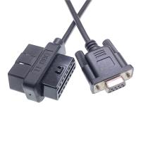 China Car Fitment AOTAI DB9 9Pin Serial RS232 Female Port to Male OBD2 16 Pin OBD Cable Adapter for Audi Europe PVC/ABS for sale