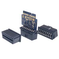China 16 Pin OBD2 OBDII Male Female Connector J1962 Connector for PCBA PCB Right Angle Pins Nickel/Gold Plating Vehicle Compatible for sale