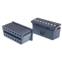 China 16 Pin OBD2 OBDII Male Female Connector J1962 Connector for PCBA PCB Right Angle Pins Nickel/Gold Plating Vehicle Compatible for sale