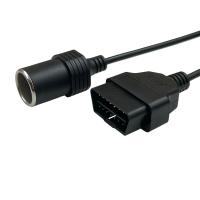 China AOTAI Car Universal 16-Pin OBD2 Car Cigarette Lighter Socket Charger Power Adapter with Temperature -20- 80degree OBD Cable for sale