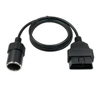 China AOTAI Car Universal 16-Pin OBD2 Car Cigarette Lighter Socket Charger Power Adapter with Temperature -20- 80degree OBD Cable for sale